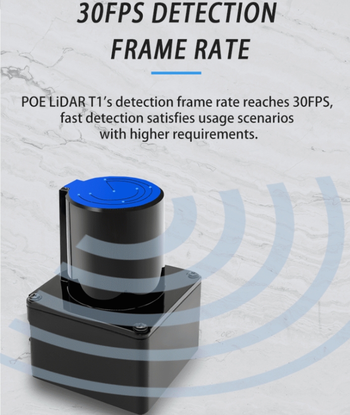2D IP65 Industrial TOF Lidar T1